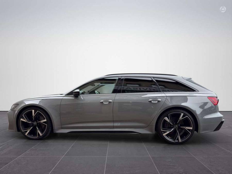 Pelēks Audi RS6 2021 Viļņa, ar dzinēja tilpumu 4.00 L un nobraukumu 76 tūkst. km par 87900 €, foto 4 vietnē AUTOMOTO.COM.LV