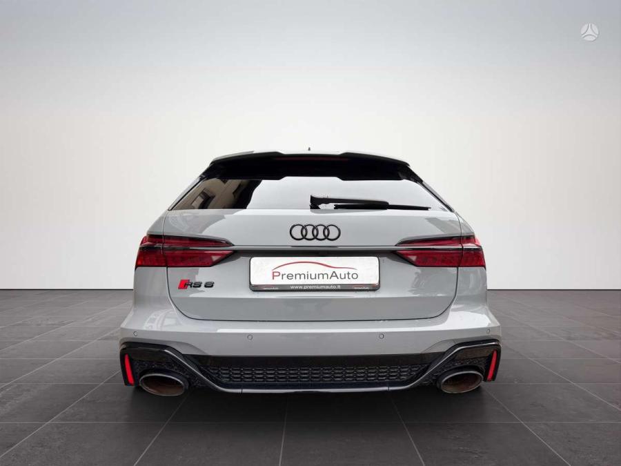 Pelēks Audi RS6 2021 Viļņa, ar dzinēja tilpumu 4.00 L un nobraukumu 76 tūkst. km par 87900 €, foto 6 vietnē AUTOMOTO.COM.LV
