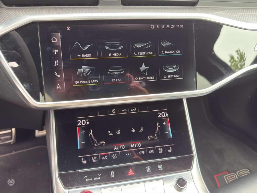 Pelēks Audi RS6 2021 Viļņa, ar dzinēja tilpumu 4.00 L un nobraukumu 76 tūkst. km par 87900 €, foto 16 vietnē AUTOMOTO.COM.LV