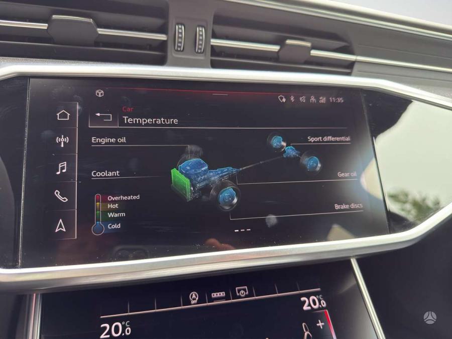 Pelēks Audi RS6 2021 Viļņa, ar dzinēja tilpumu 4.00 L un nobraukumu 76 tūkst. km par 87900 €, foto 17 vietnē AUTOMOTO.COM.LV