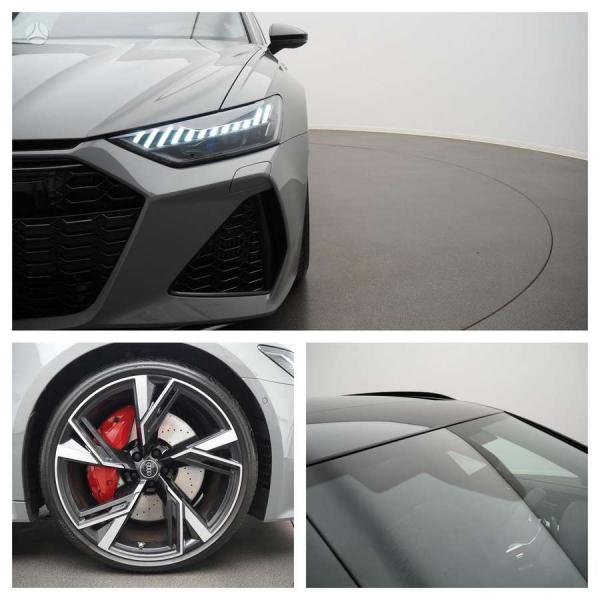 Pelēks Audi RS6 2023 Viļņa, ar dzinēja tilpumu 4.00 L un nobraukumu 47 tūkst. km par 98900 €, foto 7 vietnē AUTOMOTO.COM.LV