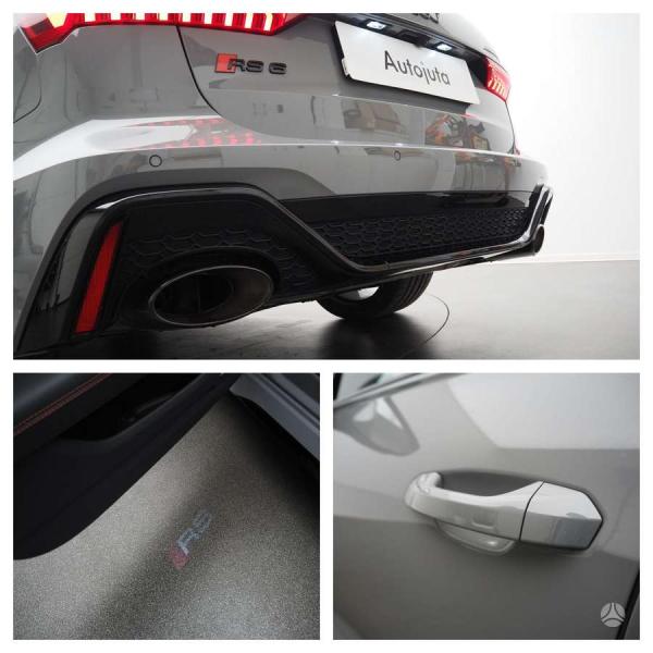 Pelēks Audi RS6 2023 Viļņa, ar dzinēja tilpumu 4.00 L un nobraukumu 47 tūkst. km par 98900 €, foto 10 vietnē AUTOMOTO.COM.LV