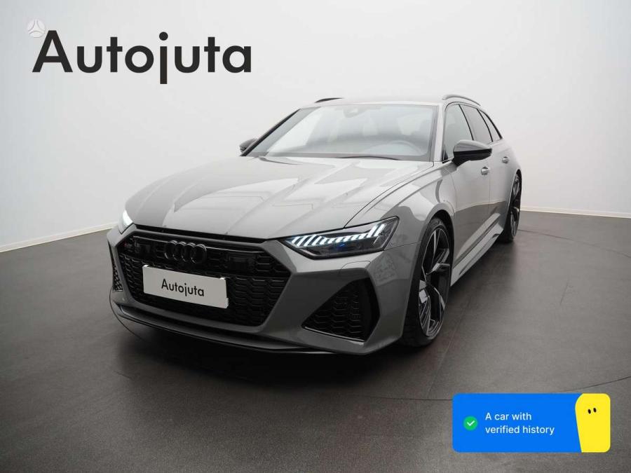 Pelēks Audi RS6 2023 Viļņa, ar dzinēja tilpumu 4.00 L un nobraukumu 33 tūkst. km par 97000 €, foto 1 vietnē AUTOMOTO.COM.LV