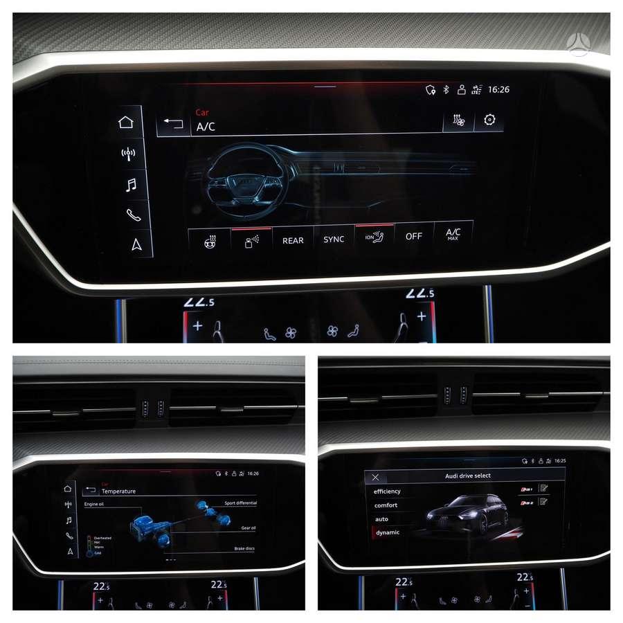 Pelēks Audi RS6 2023 Viļņa, ar dzinēja tilpumu 4.00 L un nobraukumu 33 tūkst. km par 97000 €, foto 28 vietnē AUTOMOTO.COM.LV