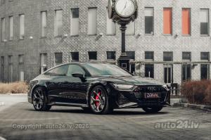 Black Audi RS7 2023 in Tallinn, with an engine capacity of 4.00 L and mileage of 65 thousand km for 98900 €, photo 21 on AUTOMOTO.COM.LV