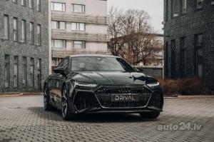 Black Audi RS7 2023 in Tallinn, with an engine capacity of 4.00 L and mileage of 65 thousand km for 98900 €, photo 22 on AUTOMOTO.COM.LV