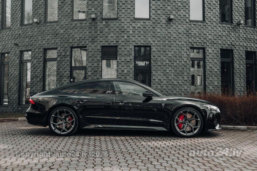 Black Audi RS7 2023 in Tallinn, with an engine capacity of 4.00 L and mileage of 65 thousand km for 98900 €, photo 24 on AUTOMOTO.COM.LV