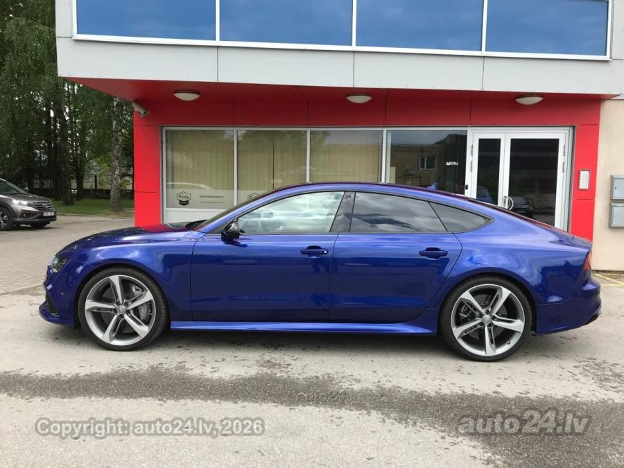 Zils Audi RS7 2016 Tartu, ar dzinēja tilpumu 4.00 L un nobraukumu 40 tūkst. km par 69900 €, foto 4 vietnē AUTOMOTO.COM.LV