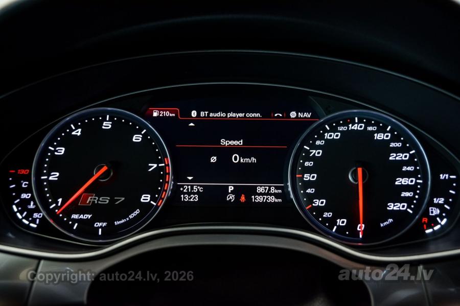 Синий Ауди РС7 2016 в Таллин, объемом двигателя 4.00 л и пробегом 140 тыс. км за 54900 €, фото 18 на AUTOMOTO.COM.LV