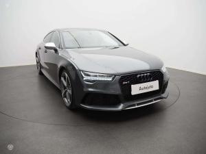 Pelēks Audi RS7 2015 Viļņa, ar dzinēja tilpumu 3.99 L un nobraukumu 128 tūkst. km par 34900 €, foto 4 vietnē AUTOMOTO.COM.LV