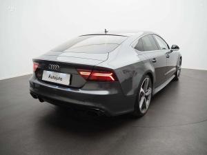 Pelēks Audi RS7 2015 Viļņa, ar dzinēja tilpumu 3.99 L un nobraukumu 128 tūkst. km par 34900 €, foto 5 vietnē AUTOMOTO.COM.LV