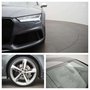 Pelēks Audi RS7 2015 Viļņa, ar dzinēja tilpumu 3.99 L un nobraukumu 128 tūkst. km par 34900 €, foto 8 vietnē AUTOMOTO.COM.LV