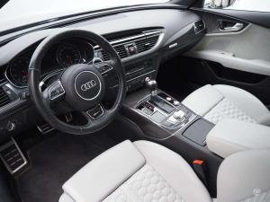 Pelēks Audi RS7 2015 Viļņa, ar dzinēja tilpumu 3.99 L un nobraukumu 128 tūkst. km par 34900 €, foto 11 vietnē AUTOMOTO.COM.LV
