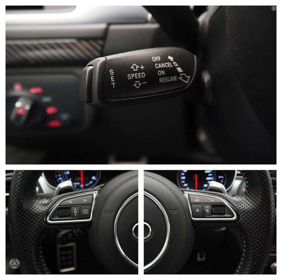 Pelēks Audi RS7 2015 Viļņa, ar dzinēja tilpumu 3.99 L un nobraukumu 128 tūkst. km par 34900 €, foto 18 vietnē AUTOMOTO.COM.LV