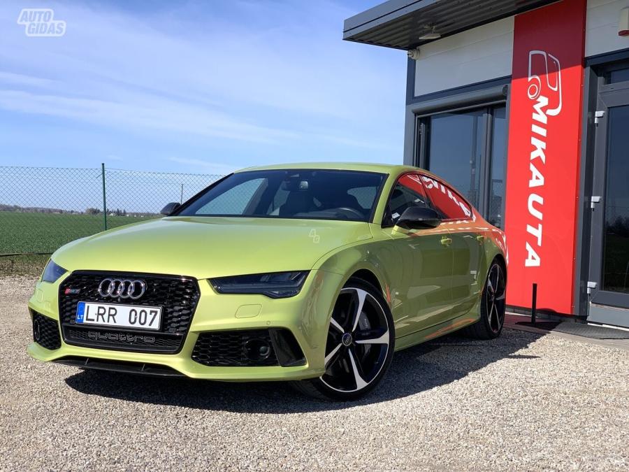 Audi RS7 2015 in Kaunas, with an engine capacity of 4.00 L and mileage of 57 thousand km for 54000 €, photo 1 on AUTOMOTO.COM.LV