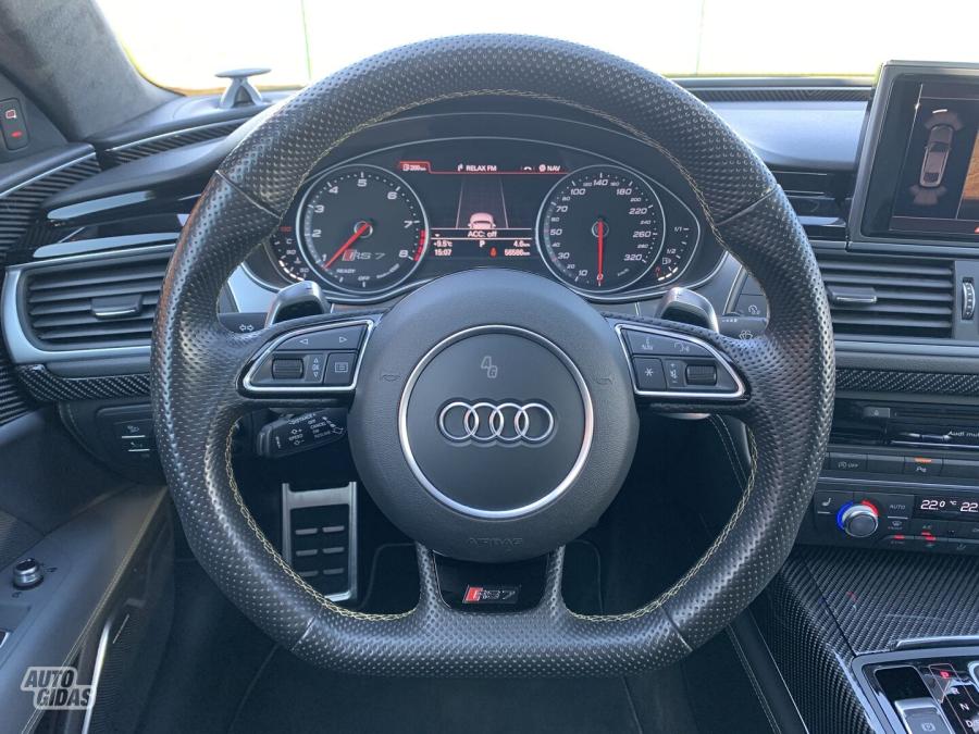 Audi RS7 2015 in Kaunas, with an engine capacity of 4.00 L and mileage of 57 thousand km for 54000 €, photo 19 on AUTOMOTO.COM.LV