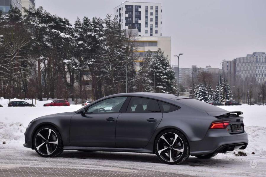 Audi RS7 2016 in Vilnius, with an engine capacity of 3.99 L and mileage of 158 thousand km for 37700 €, photo 7 on AUTOMOTO.COM.LV
