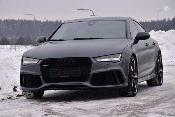 Audi RS7 2016 in Vilnius, with an engine capacity of 3.99 L and mileage of 158 thousand km for 37700 €, photo 9 on AUTOMOTO.COM.LV