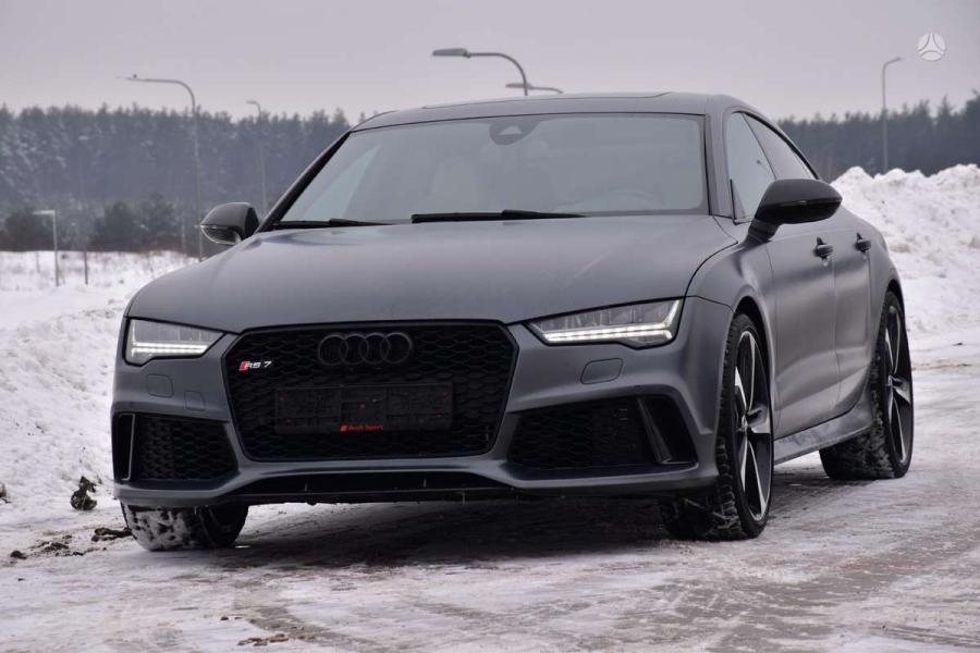 Audi RS7 2016 in Vilnius, with an engine capacity of 3.99 L and mileage of 158 thousand km for 37700 €, photo 9 on AUTOMOTO.COM.LV