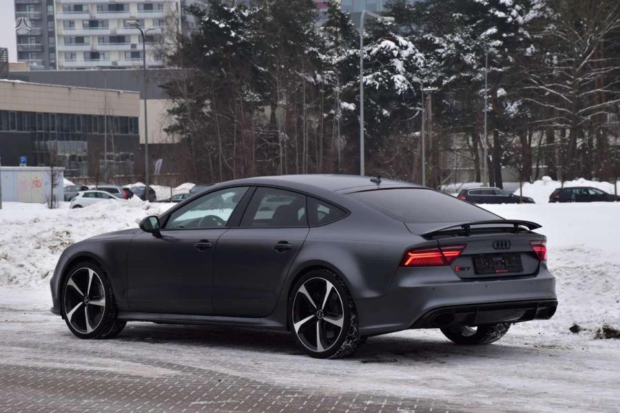 Audi RS7 2016 in Vilnius, with an engine capacity of 3.99 L and mileage of 158 thousand km for 37700 €, photo 13 on AUTOMOTO.COM.LV