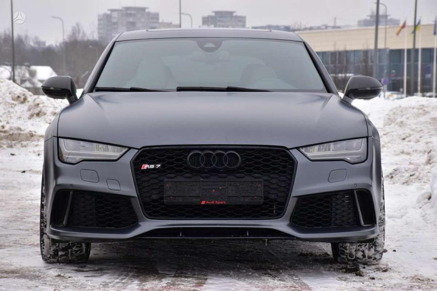 Audi RS7 2016 in Vilnius, with an engine capacity of 3.99 L and mileage of 158 thousand km for 37700 €, photo 24 on AUTOMOTO.COM.LV