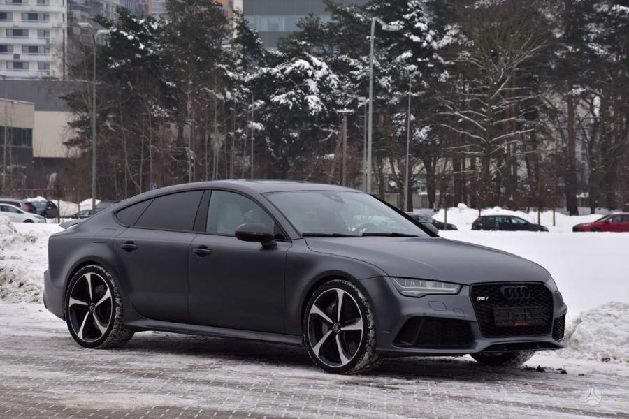 Audi RS7 2016 in Vilnius, with an engine capacity of 3.99 L and mileage of 158 thousand km for 37700 €, photo 28 on AUTOMOTO.COM.LV