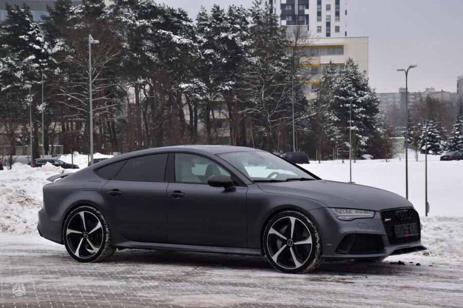 Audi RS7 2016 in Vilnius, with an engine capacity of 3.99 L and mileage of 158 thousand km for 37700 €, photo 30 on AUTOMOTO.COM.LV