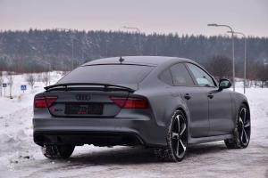 Audi RS7 2016 in Vilnius, with an engine capacity of 3.99 L and mileage of 158 thousand km for 37700 €, photo 34 on AUTOMOTO.COM.LV