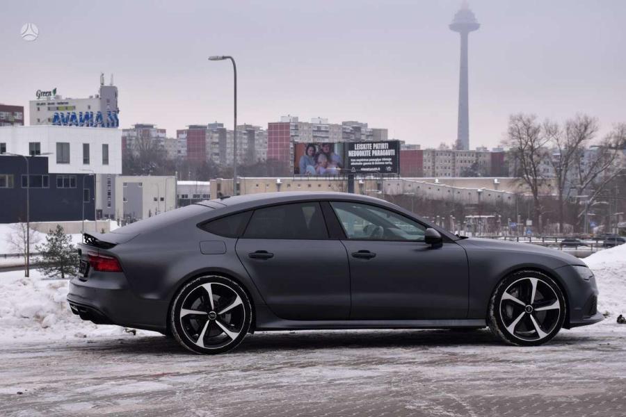 Audi RS7 2016 in Vilnius, with an engine capacity of 3.99 L and mileage of 158 thousand km for 37700 €, photo 36 on AUTOMOTO.COM.LV