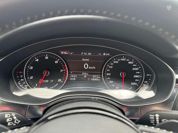 Sarkans Audi RS7 2014 Šauļi, ar dzinēja tilpumu 3.99 L un nobraukumu 106 tūkst. km par 32500 €, foto 9 vietnē AUTOMOTO.COM.LV