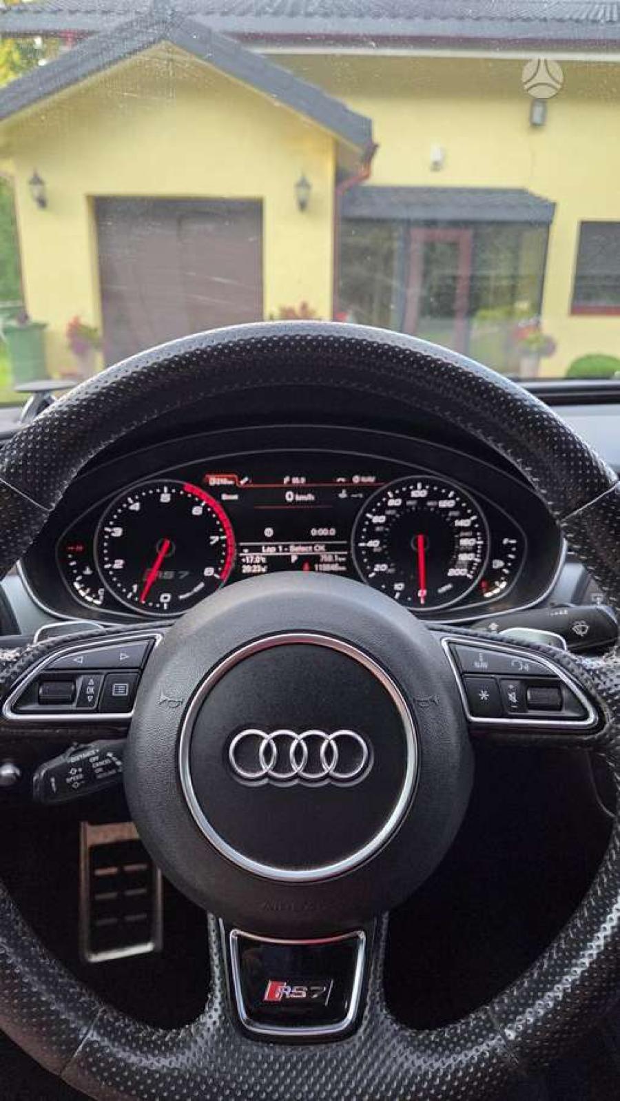 Sarkans Audi RS7 2015 Viļņa, ar dzinēja tilpumu 4.00 L un nobraukumu 120 tūkst. km par 30500 €, foto 12 vietnē AUTOMOTO.COM.LV