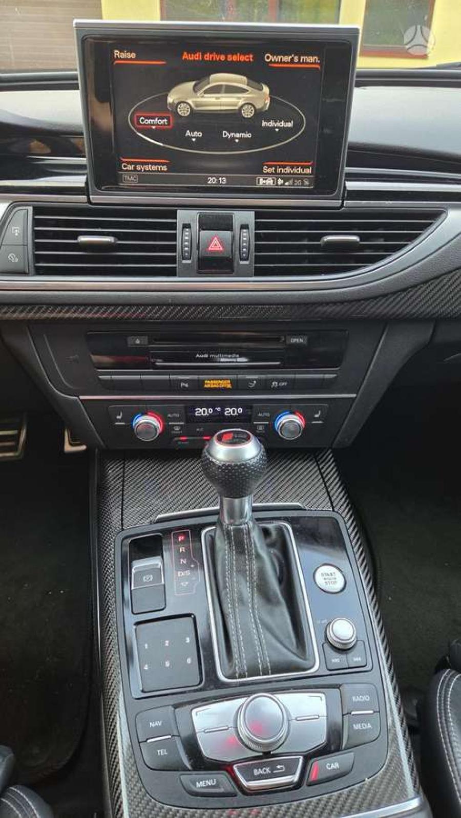 Sarkans Audi RS7 2015 Viļņa, ar dzinēja tilpumu 4.00 L un nobraukumu 120 tūkst. km par 30500 €, foto 22 vietnē AUTOMOTO.COM.LV