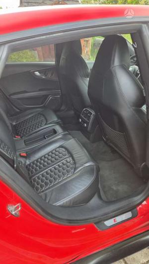 Sarkans Audi RS7 2015 Viļņa, ar dzinēja tilpumu 4.00 L un nobraukumu 120 tūkst. km par 30500 €, foto 26 vietnē AUTOMOTO.COM.LV