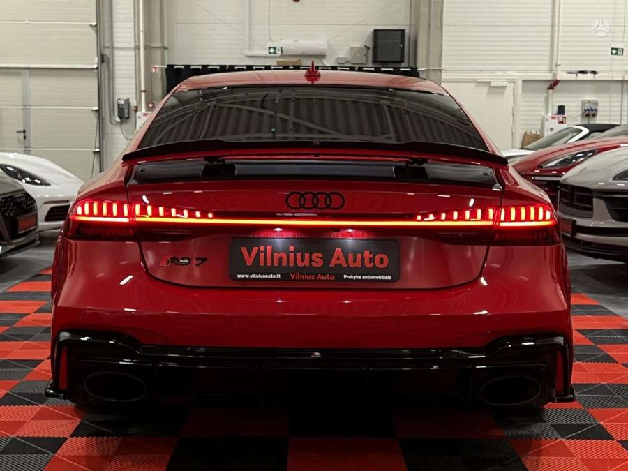 Sarkans Audi RS7 2020 Viļņa, ar dzinēja tilpumu 4.00 L un nobraukumu 92 tūkst. km par 68900 €, foto 5 vietnē AUTOMOTO.COM.LV