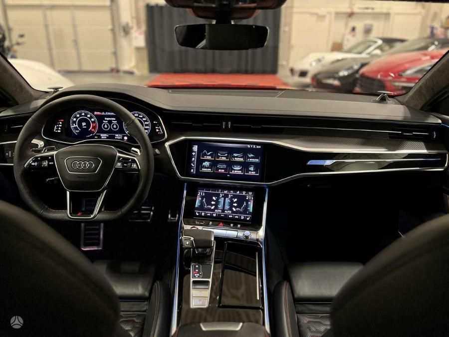 Sarkans Audi RS7 2020 Viļņa, ar dzinēja tilpumu 4.00 L un nobraukumu 92 tūkst. km par 68900 €, foto 12 vietnē AUTOMOTO.COM.LV