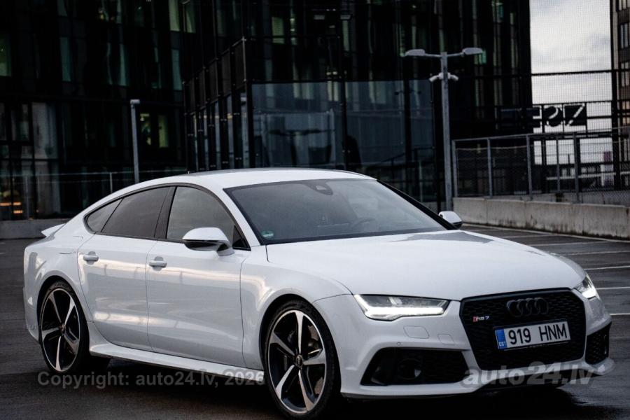 Balts Audi RS7 2014 Tallina, ar dzinēja tilpumu 4.00 L un nobraukumu 173 tūkst. km par 40500 €, foto 1 vietnē AUTOMOTO.COM.LV