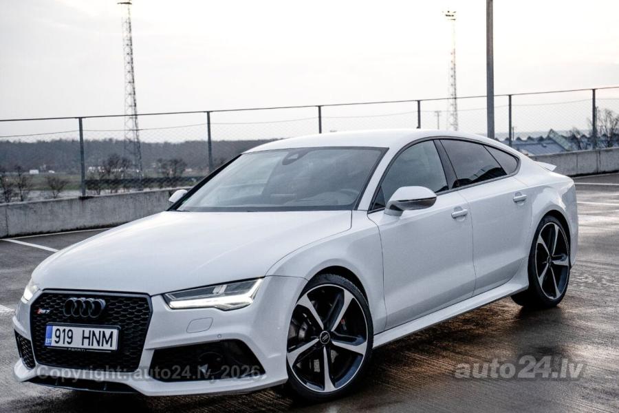 Balts Audi RS7 2014 Tallina, ar dzinēja tilpumu 4.00 L un nobraukumu 173 tūkst. km par 40500 €, foto 4 vietnē AUTOMOTO.COM.LV