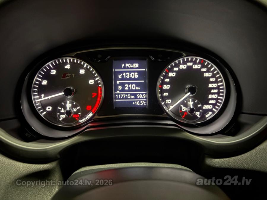 Pelēks Audi S1 2015 Rakvere, ar dzinēja tilpumu 2.00 L un nobraukumu 118 tūkst. km par 22800 €, foto 12 vietnē AUTOMOTO.COM.LV