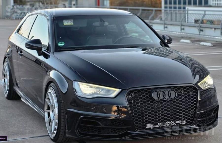 Melns Audi S3 2014 Rīga, ar dzinēja tilpumu 2.00 L un nobraukumu 160 tūkst. km par 20500 €, foto 1 vietnē AUTOMOTO.COM.LV