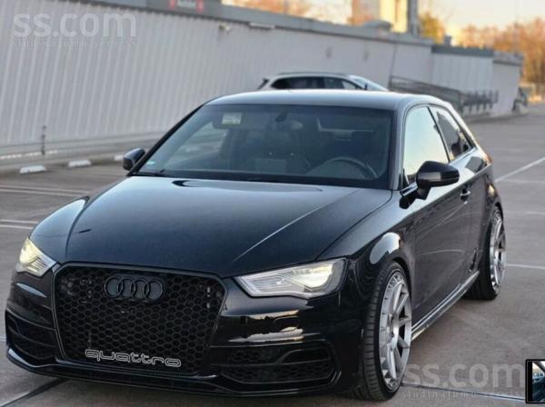 Black Audi S3 2014 in Riga, with an engine capacity of 2.00 L and mileage of 163 thousand km for 21450 €, photo 7 on AUTOMOTO.COM.LV