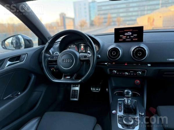 Black Audi S3 2014 in Riga, with an engine capacity of 2.00 L and mileage of 163 thousand km for 21450 €, photo 8 on AUTOMOTO.COM.LV
