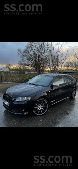 Black Audi S3 2007 in Riga, with an engine capacity of 2.00 L and mileage of 154 thousand km for 8350 €, photo  on AUTOMOTO.COM.LV