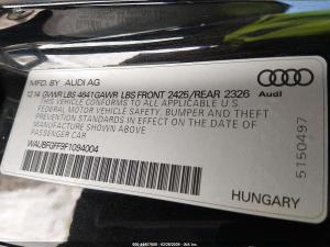 Melns Audi S3 2015 Viļņa, ar dzinēja tilpumu 2.00 L un nobraukumu 147 tūkst. km par 8400 €, foto 14 vietnē AUTOMOTO.COM.LV