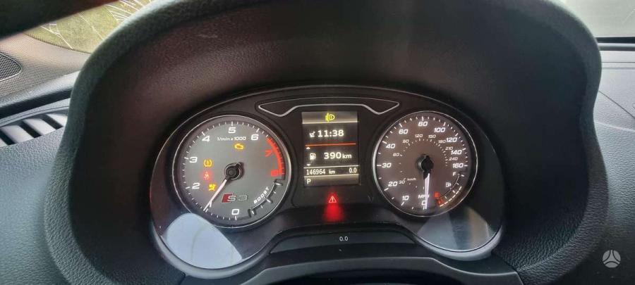 Black Audi S3 2015 in Vilnius, with an engine capacity of 2.00 L and mileage of 147 thousand km for 8400 €, photo 25 on AUTOMOTO.COM.LV