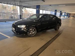 Black Audi S3 2016 in Riga, with an engine capacity of 2.00 L and mileage of 201 thousand km for 21750 €, photo 5 on AUTOMOTO.COM.LV