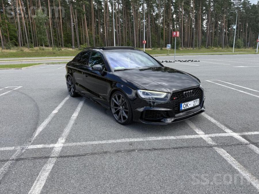 Black Audi S3 2016 in Riga, with an engine capacity of 2.00 L and mileage of 203 thousand km for 15550 €, photo 5 on AUTOMOTO.COM.LV