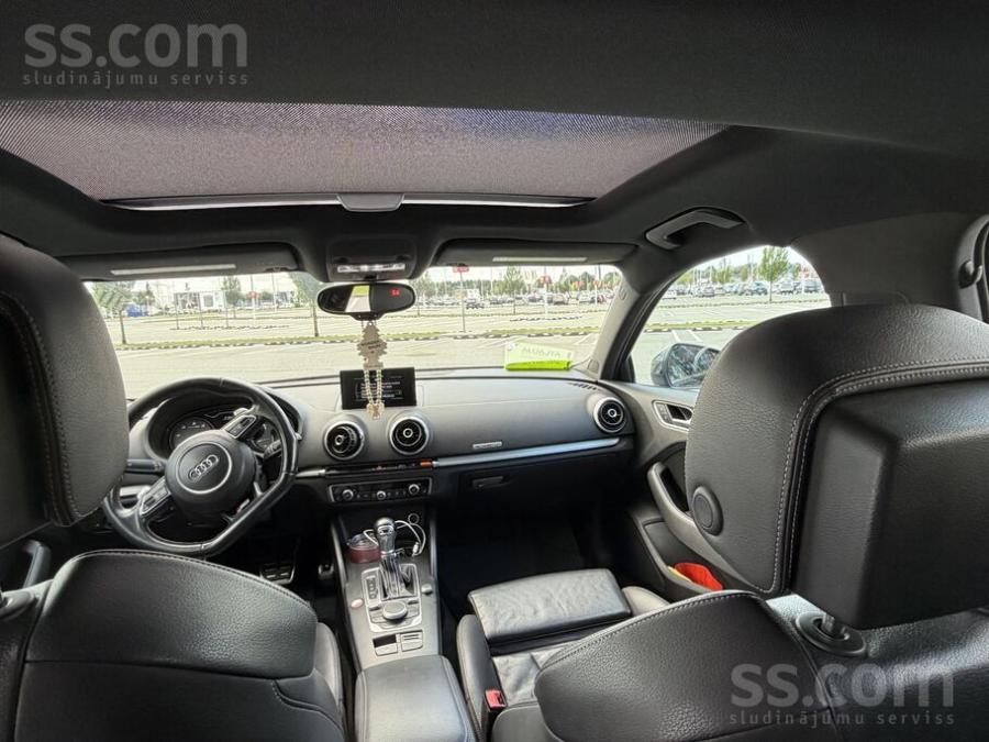 Black Audi S3 2016 in Riga, with an engine capacity of 2.00 L and mileage of 203 thousand km for 15550 €, photo 11 on AUTOMOTO.COM.LV