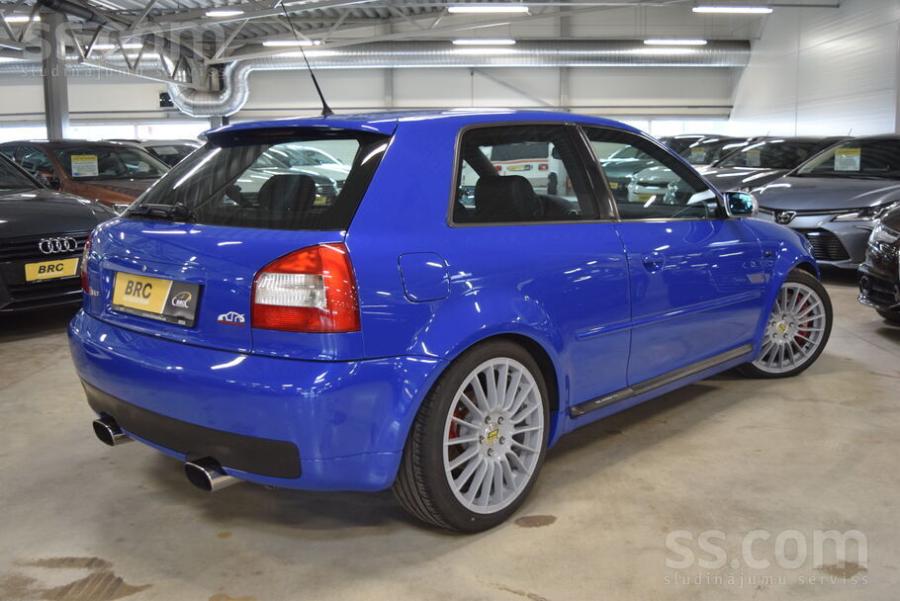 Zils Audi S3 2001 Rīga, ar dzinēja tilpumu 1.80 L un nobraukumu 304 tūkst. km par 14900 €, foto 3 vietnē AUTOMOTO.COM.LV