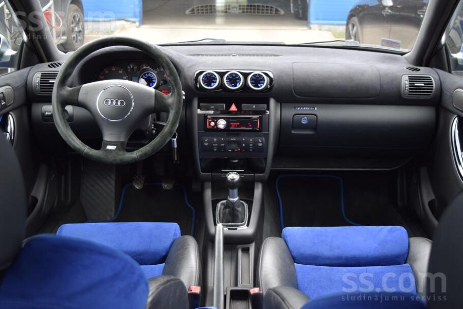 Zils Audi S3 2001 Rīga, ar dzinēja tilpumu 1.80 L un nobraukumu 304 tūkst. km par 14900 €, foto 6 vietnē AUTOMOTO.COM.LV