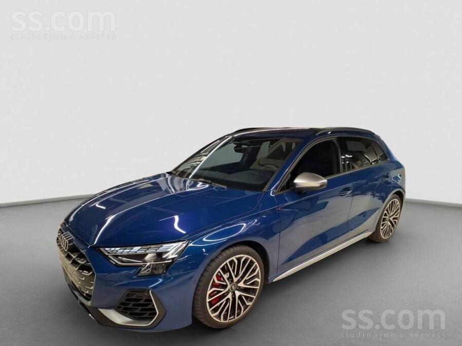 Blue Audi S3 2025 in Riga, with an engine capacity of 2.00 L and mileage of 12 thousand km for 48990 €, photo 1 on AUTOMOTO.COM.LV